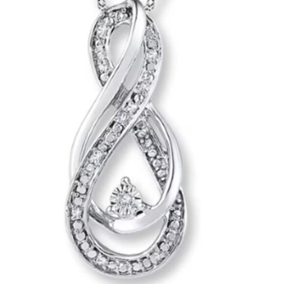 Kay Jewelers | Jewelry | Infinity Symbol Necklace Diamond Accents ...